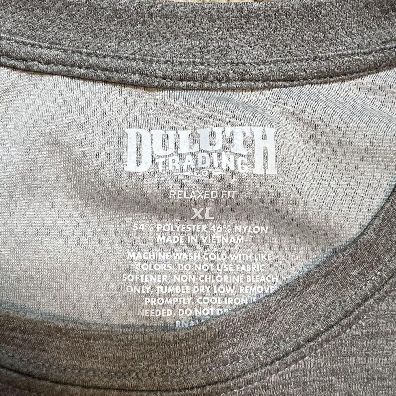 Duluth Trading Shirt Mens XL Relaxed Fit Gray Short... - Depop