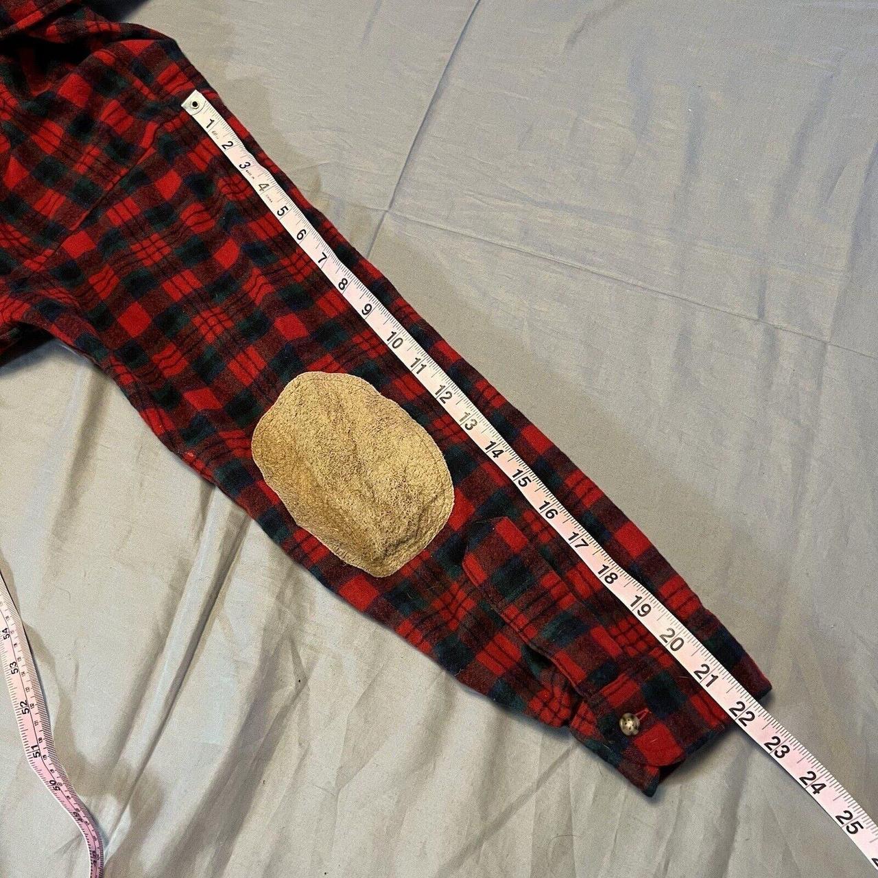 Vintage Pendleton Wool Flannel Shirt Large Men’s Red... - Depop
