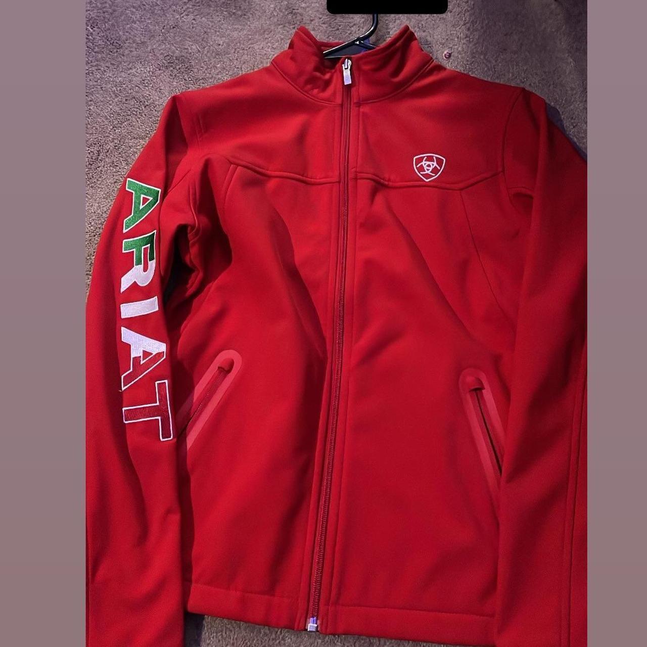 Red qnd black mexico ariat jqckets- Red jacket is a... - Depop