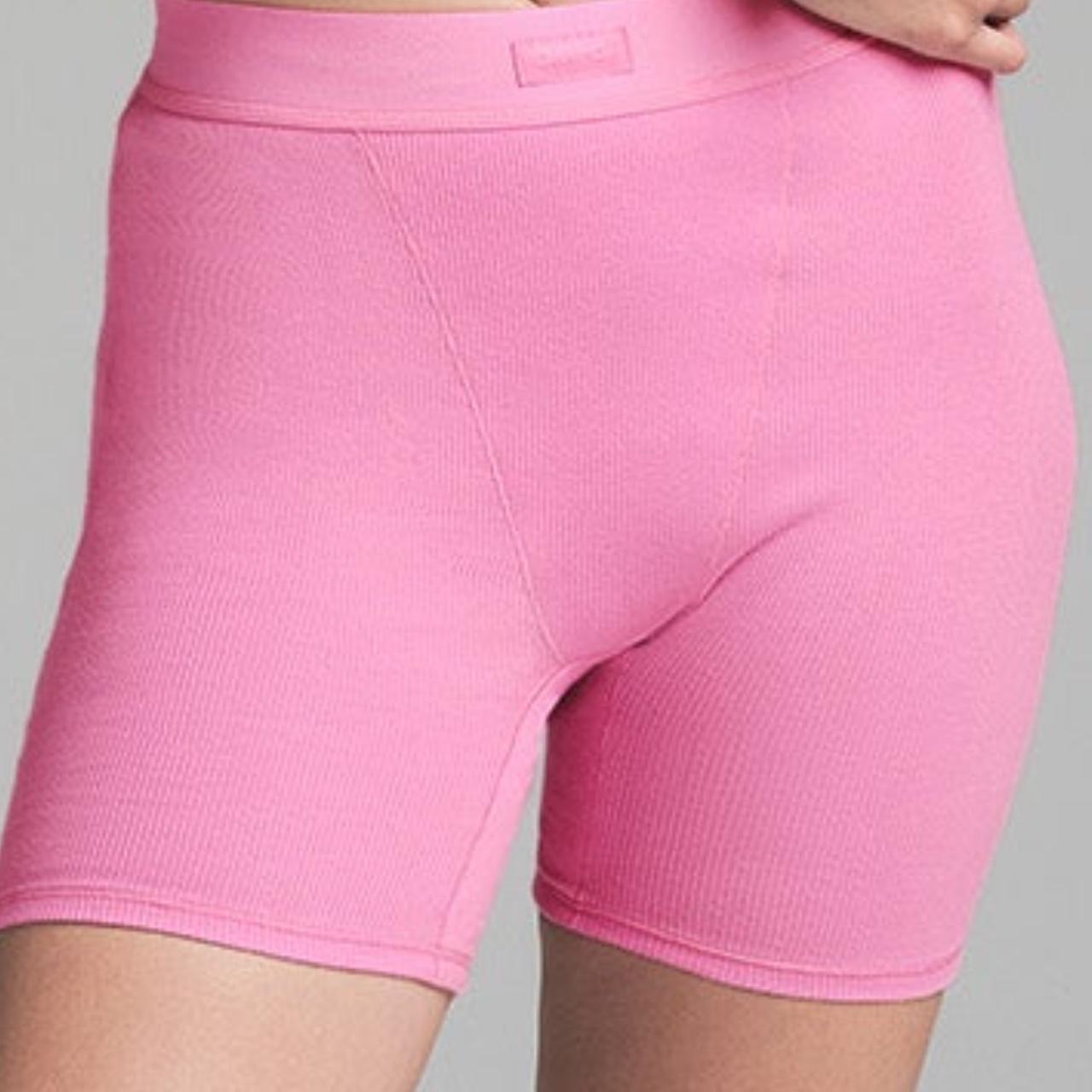 SKIMS pink boxers for women, LITTERALLY brand new,... | Depop