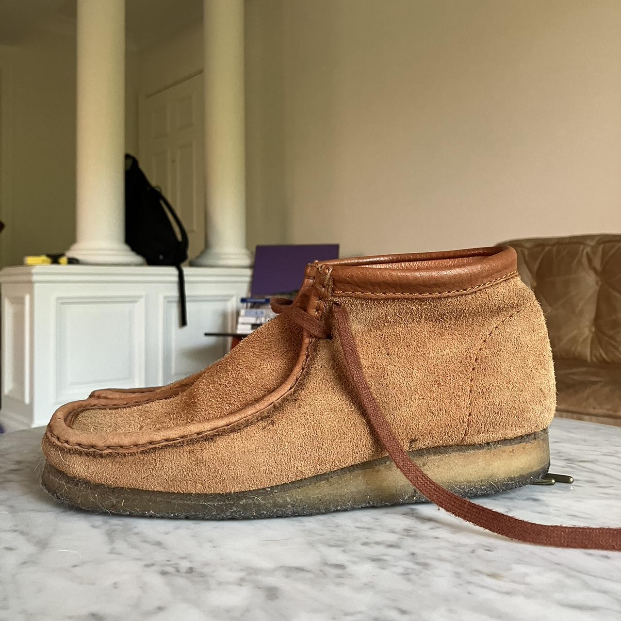 RARE. Clarks Originals Wallabee Boots Shoes Rust /... - Depop