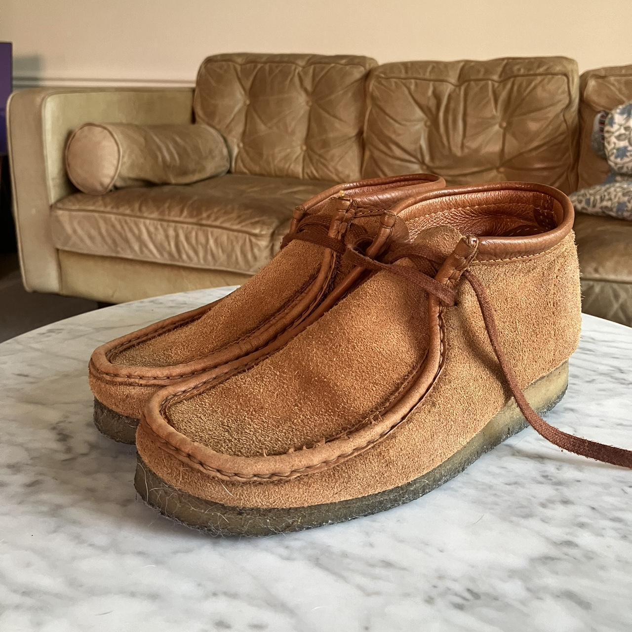 RARE. Clarks Originals Wallabee Boots Shoes Rust /... - Depop
