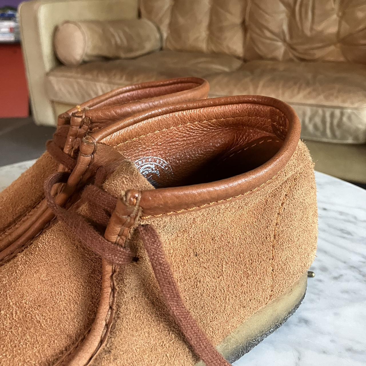 RARE. Clarks Originals Wallabee Boots Shoes Rust /... - Depop