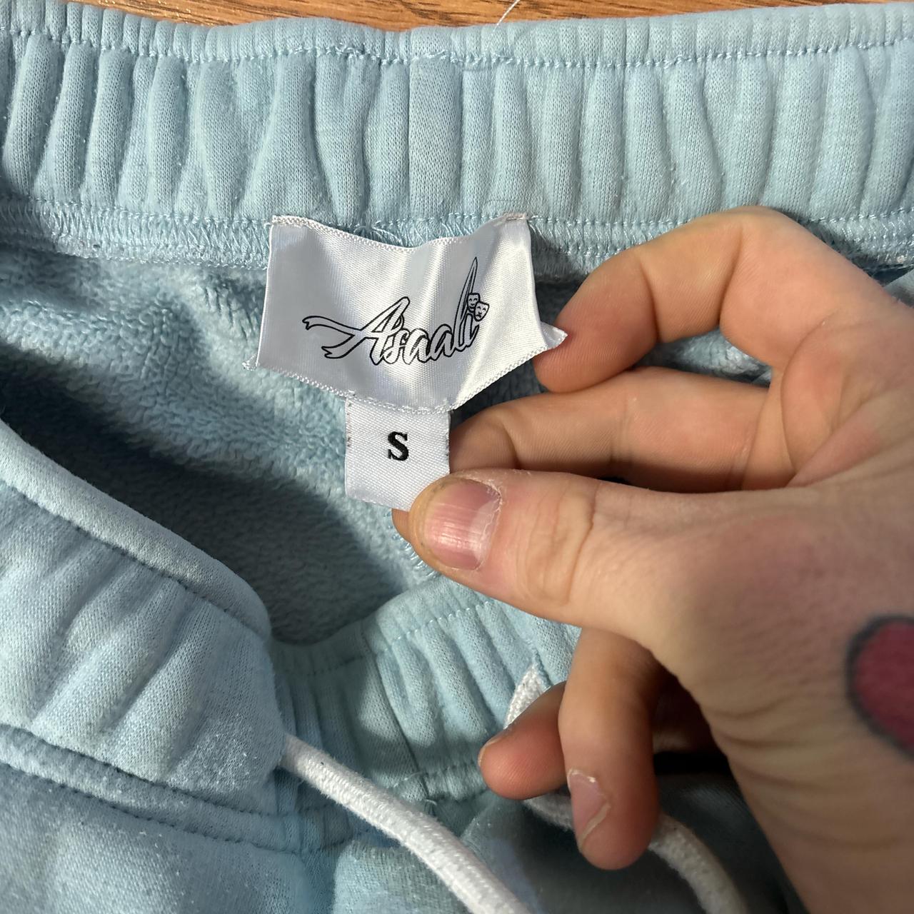 ASAALICO sweatpants baby blue size small. | Depop