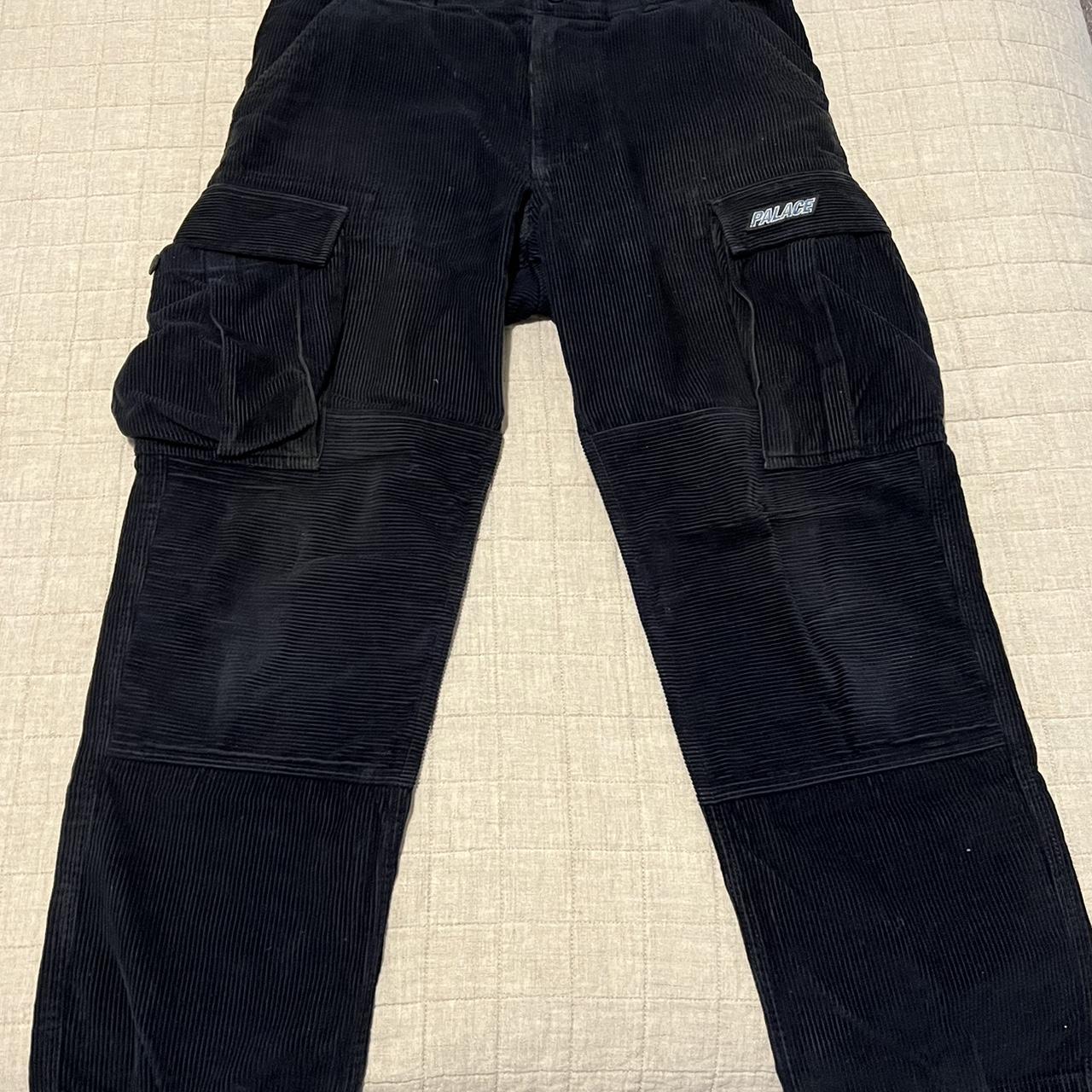 Palace Navy Cord Cargos, Size 32. Baggy fit.... - Depop