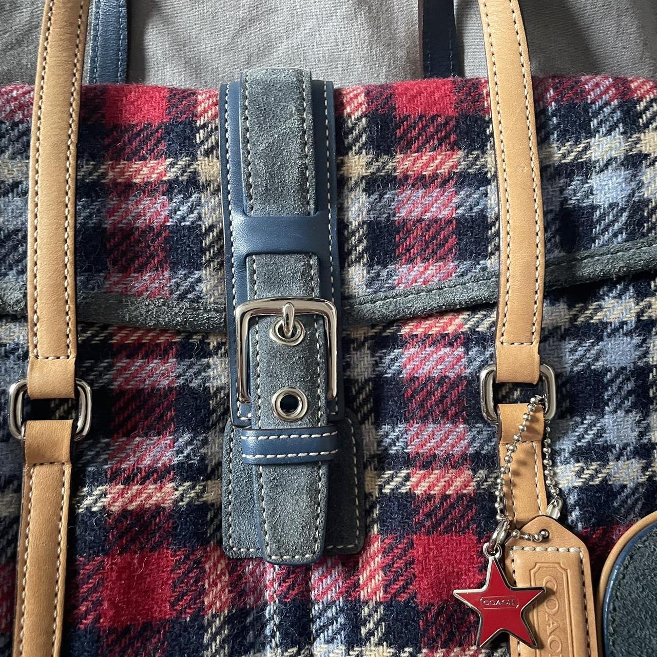 Coach checkered Y2K handbag in great condition. Only... - Depop