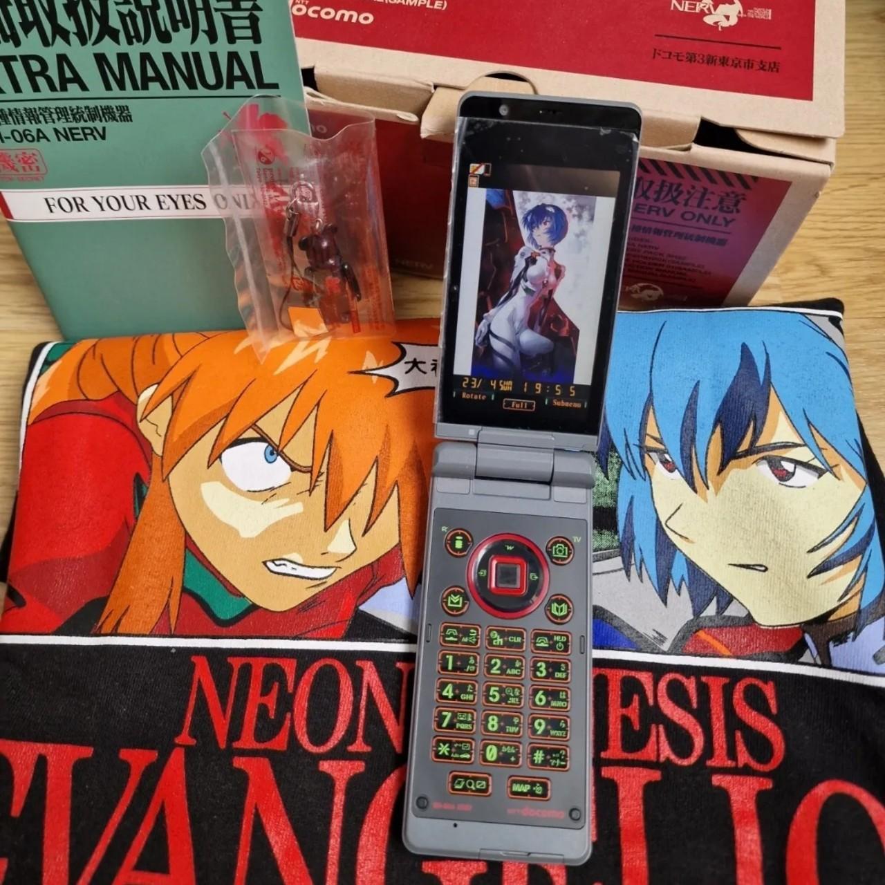 Sharp SH-06A NERV Cell Phone limited Evangelion... - Depop