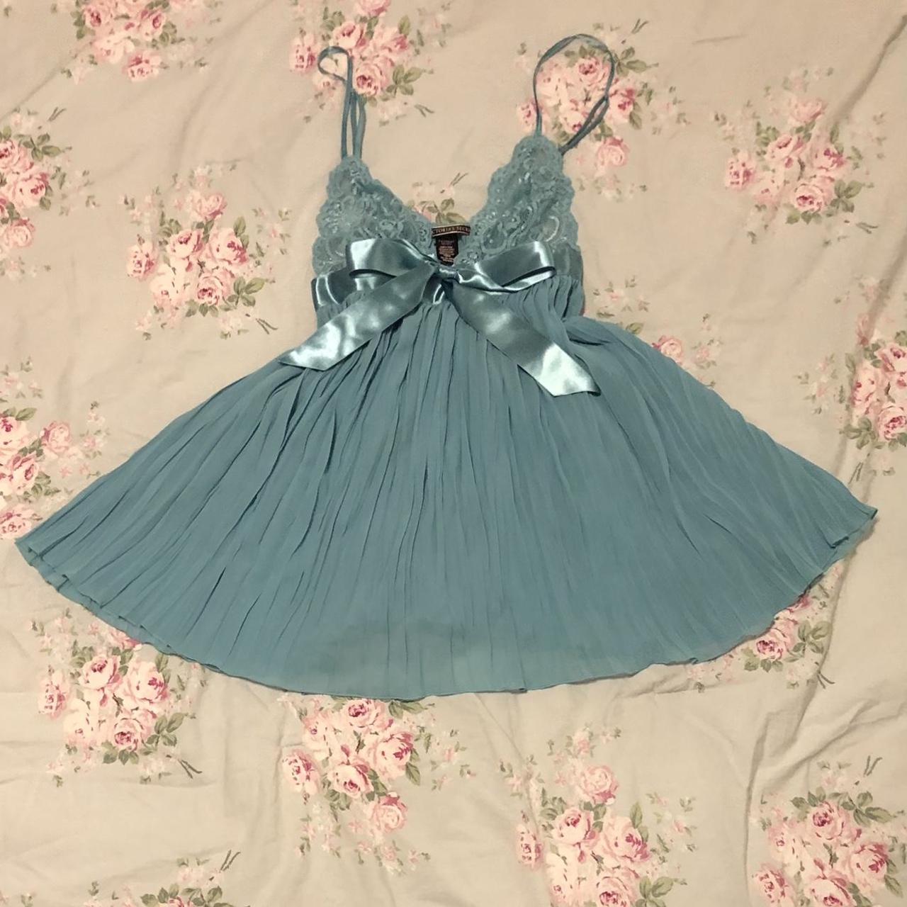 Light blue Victoria's Secret lingerie Sheer, soft... - Depop