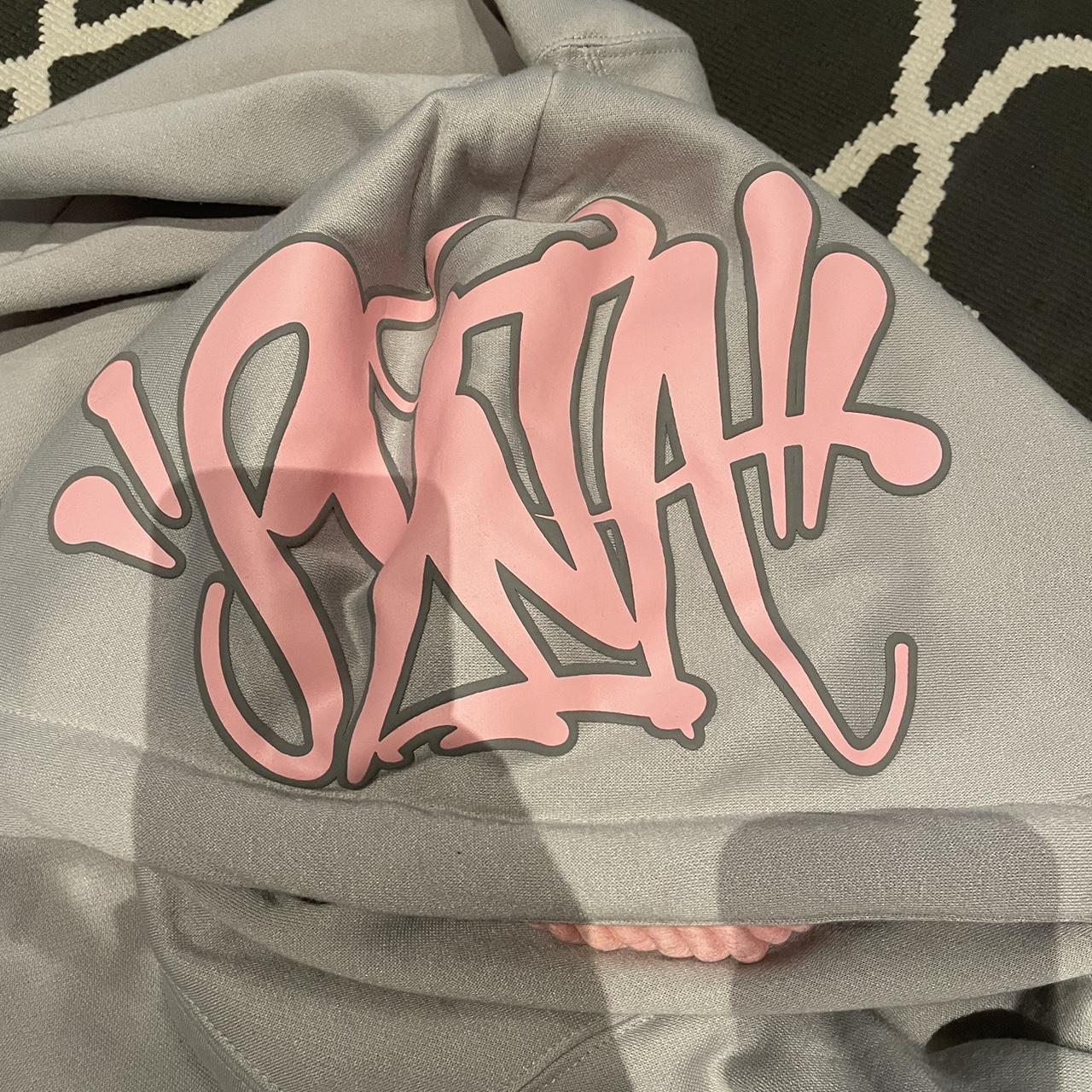 SYNA Gray and Pink Tracksuit🩶🩷 Rapper Central Cee's... - Depop