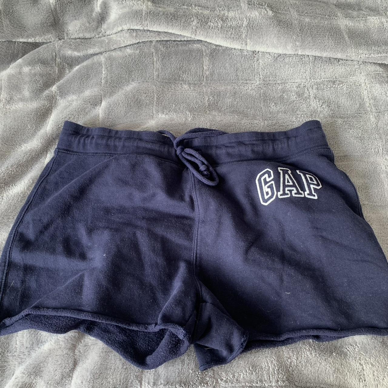 gap navy blue low waisted shorts ♡ size 8-10 ♡... - Depop