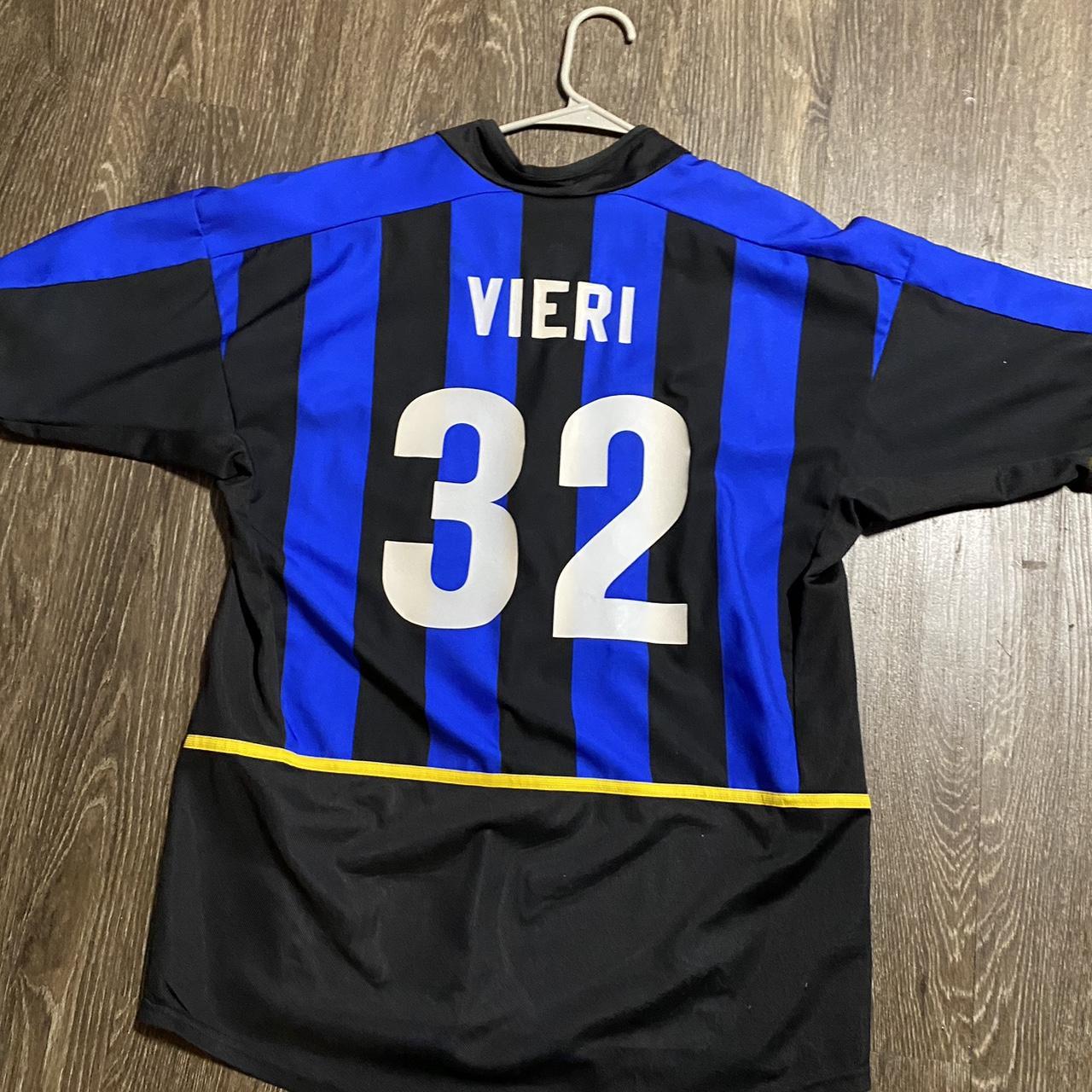 Inter Milan x Nike Soccer jersey sz L/M #32 Vieri... - Depop