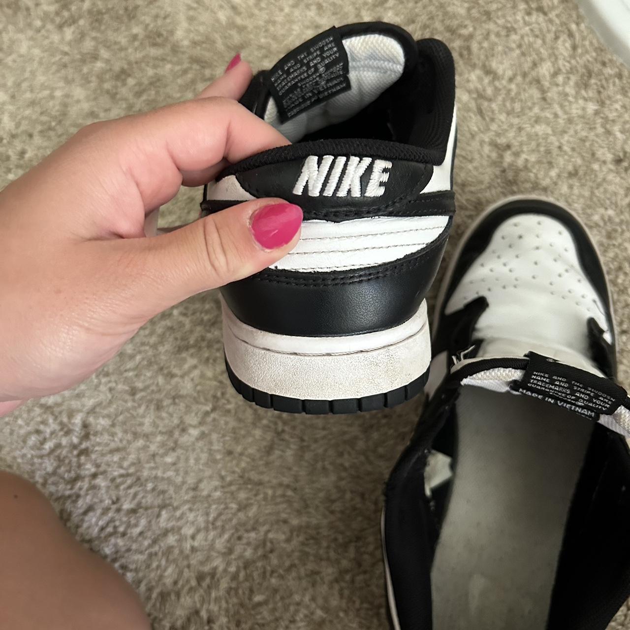 nike panda dunks. these do not come with shoe laces.... | Depop