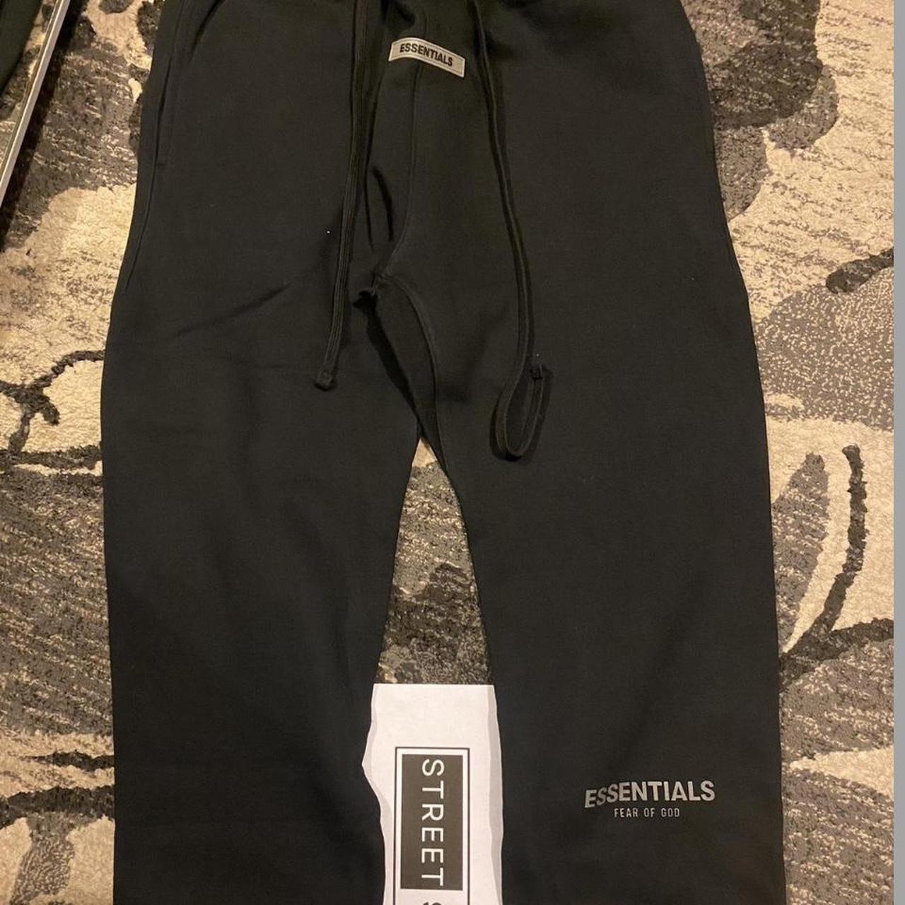 All black essentials bottem tracksuit only Size... - Depop
