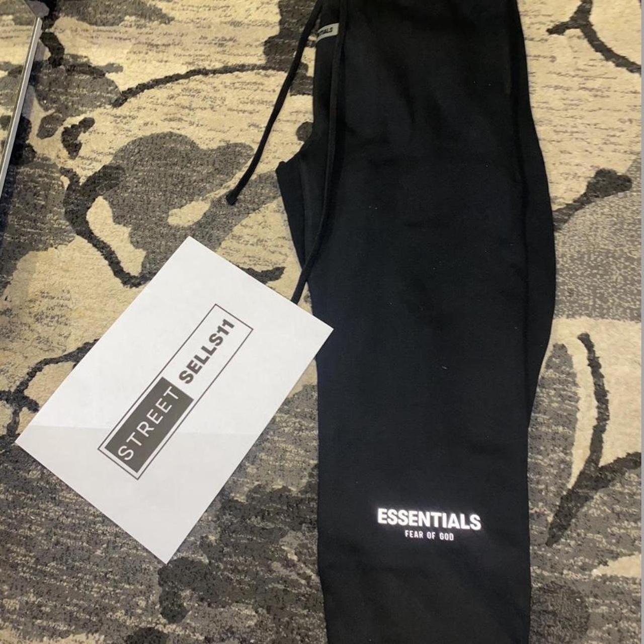 All black essentials bottem tracksuit only Size... - Depop