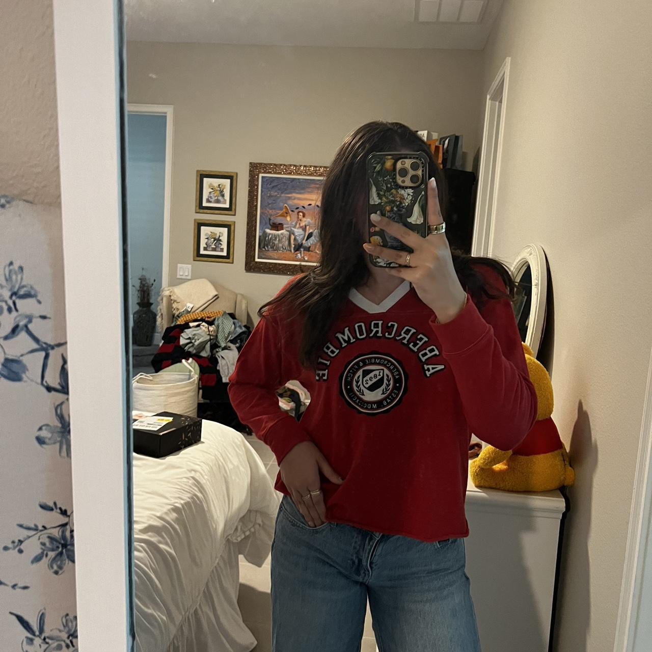 2000s vintage abercrombie & fitch sweater worn a... - Depop