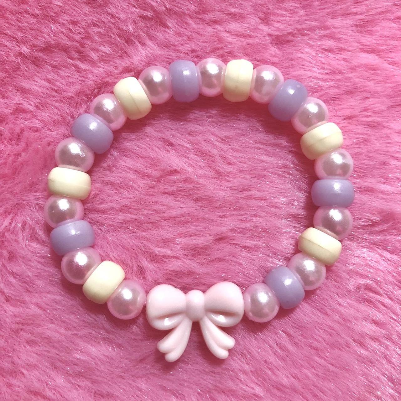 Cute pastel pink, lavender, and cream colored... - Depop