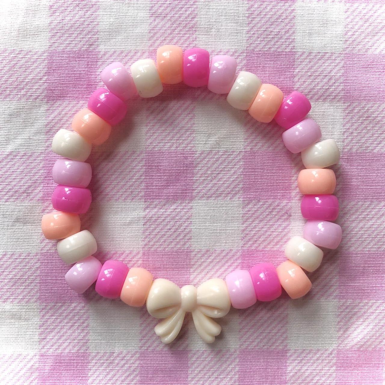 Pastel Lesbian Pride Kandi Single🧡🤍💗♥️ ︎ Size:... - Depop