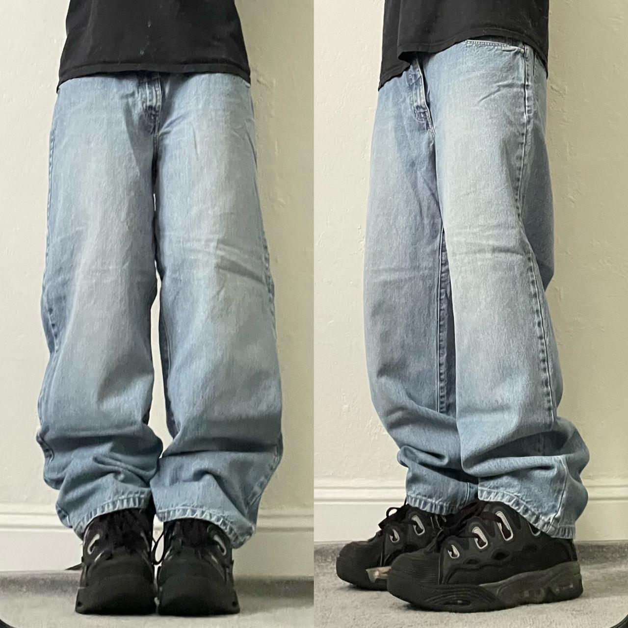 y2k baggy skater jeans perfect 2000s baggy wide leg... - Depop