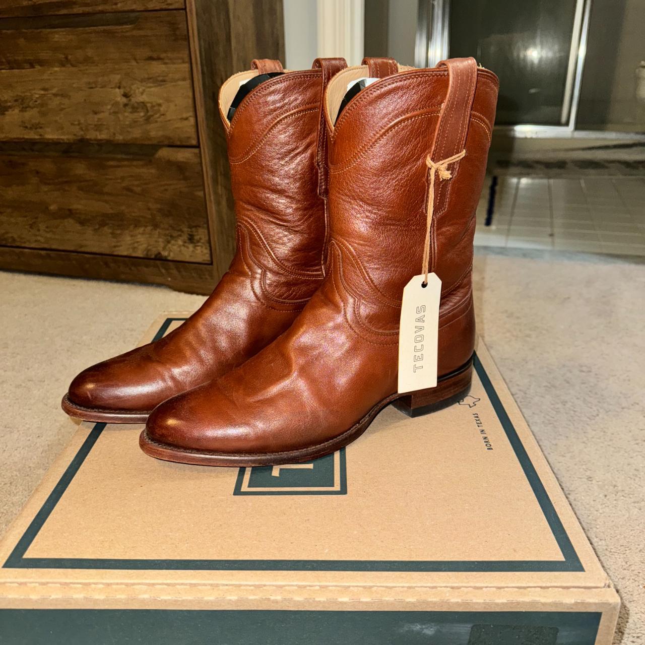 Mens Tecova 'The Earl Boot' in scotch goat - Depop