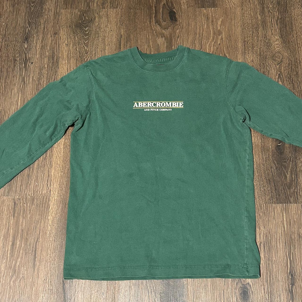 Abercrombie & Fitch green long sleeve shirt - Depop