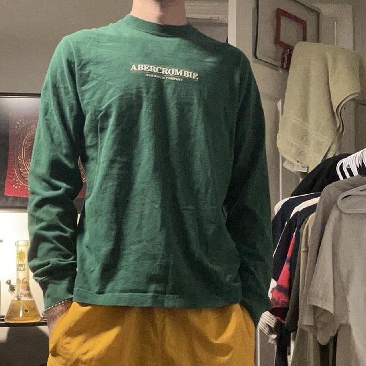 Abercrombie & Fitch green long sleeve shirt - Depop