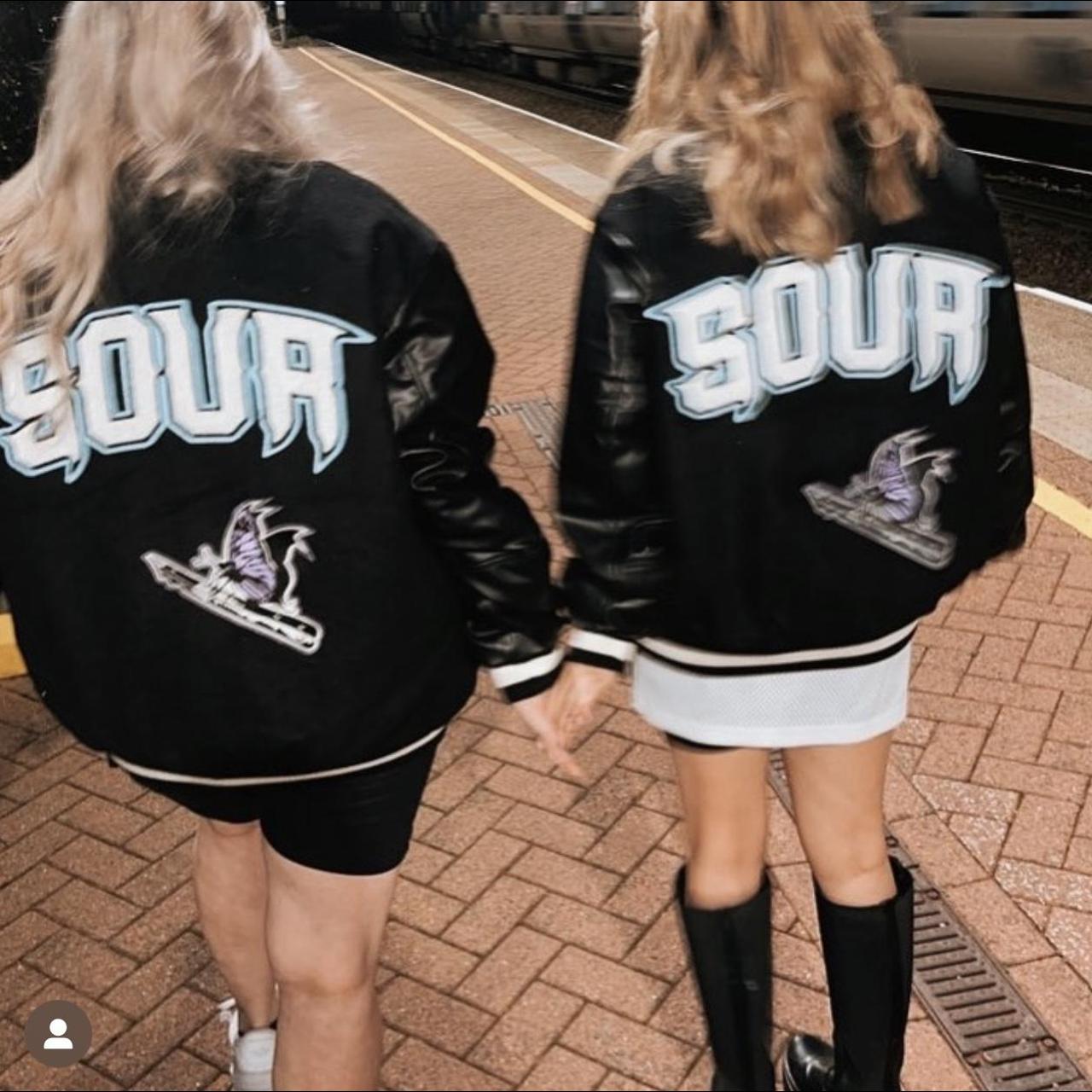 Olivia Rodrigo SOUR prom letterman jacket in... | Depop