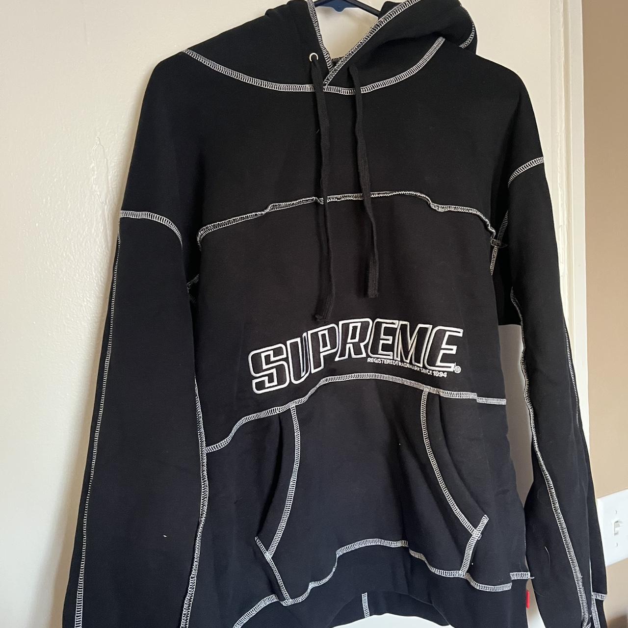 Supreme black tracksuit top Send an offer | Depop