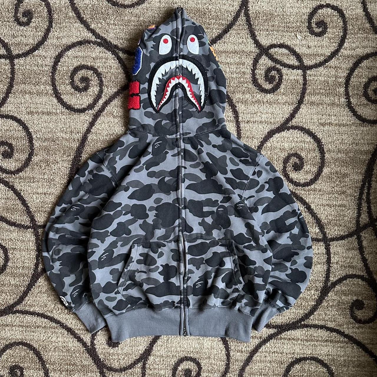 Y2K camo Bape hoodie 📏 Sizes: tagged L 🤙 Offers... - Depop