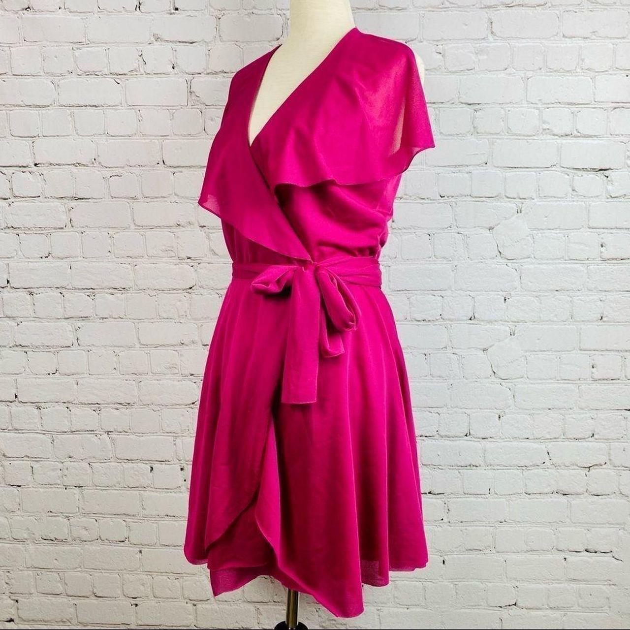 Union made polyester wrap dress by vintage designer... - Depop
