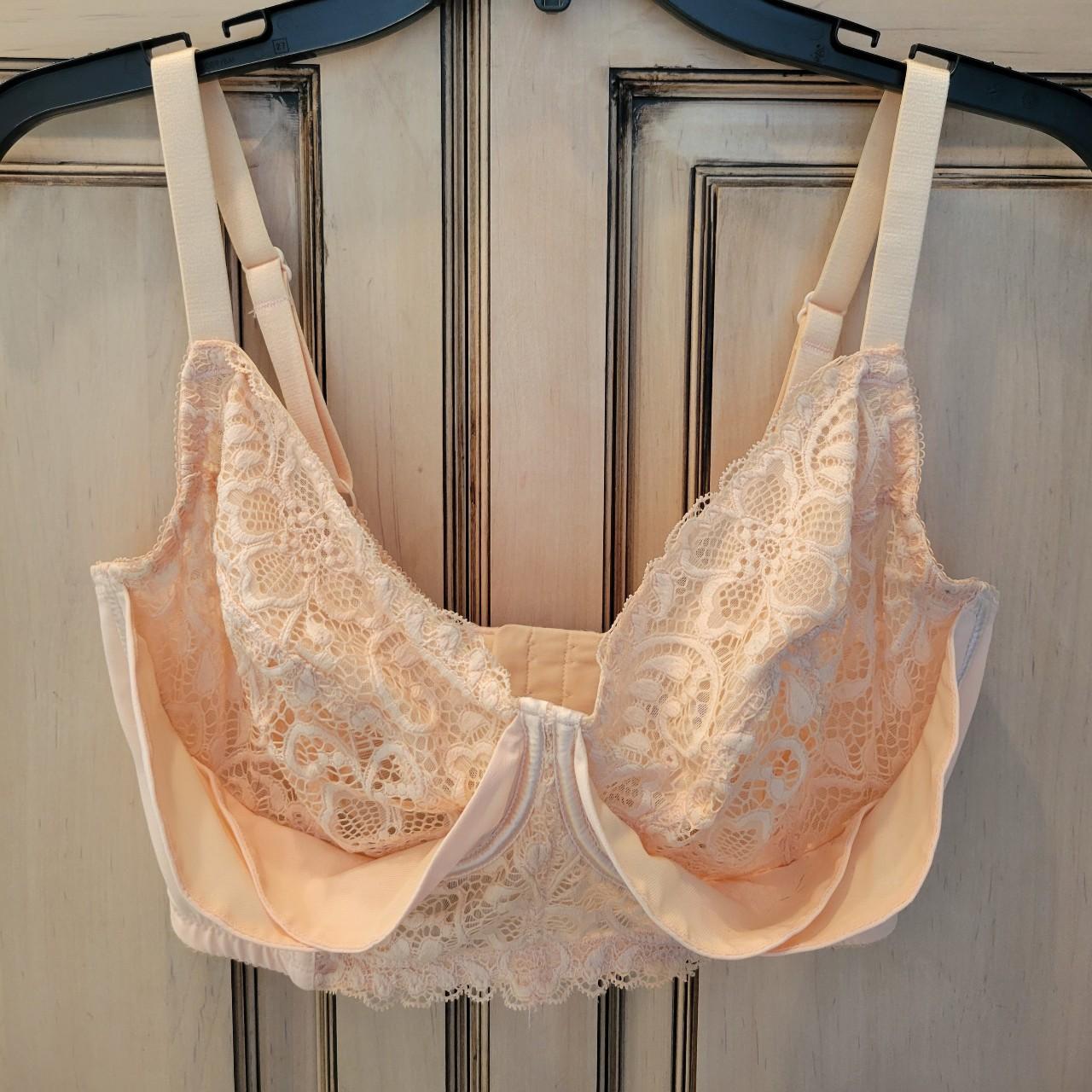 UK 34F USA 34G Parfait Longline Bra in Pink! Lace... | Depop