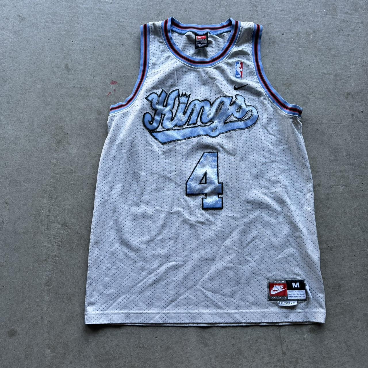 2000s kings Webber Nike white and blue basketball... - Depop