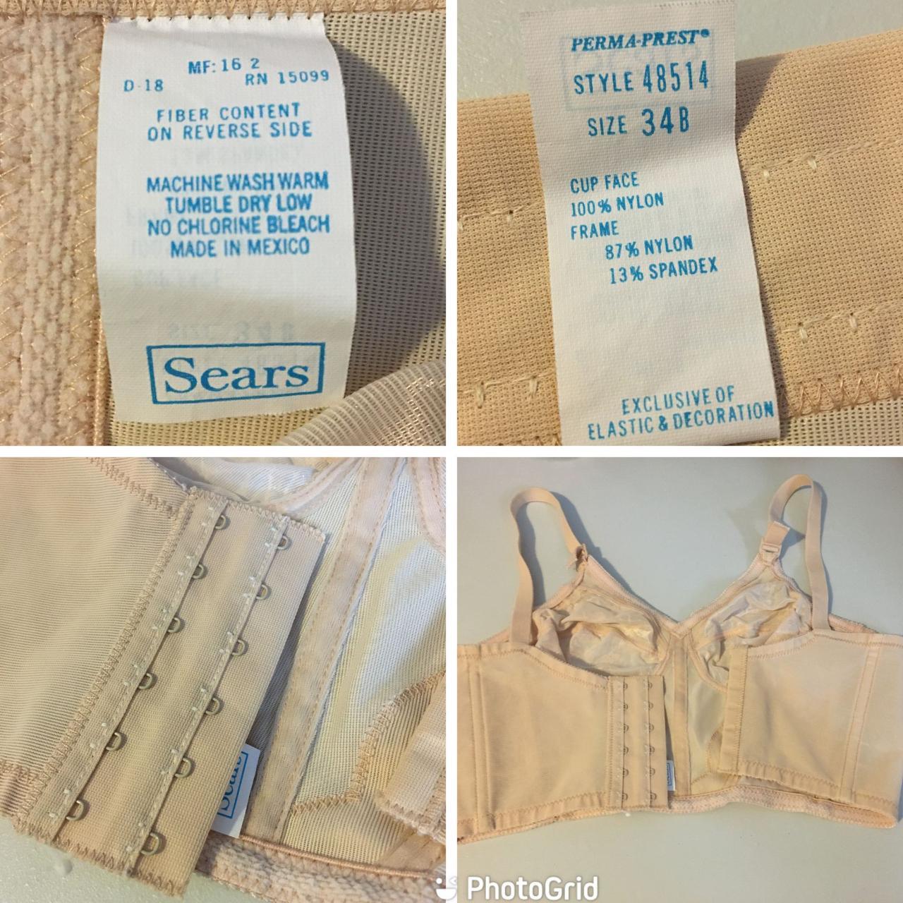 Vintage 70s Sears Long Line Bra Corset Wedding... - Depop