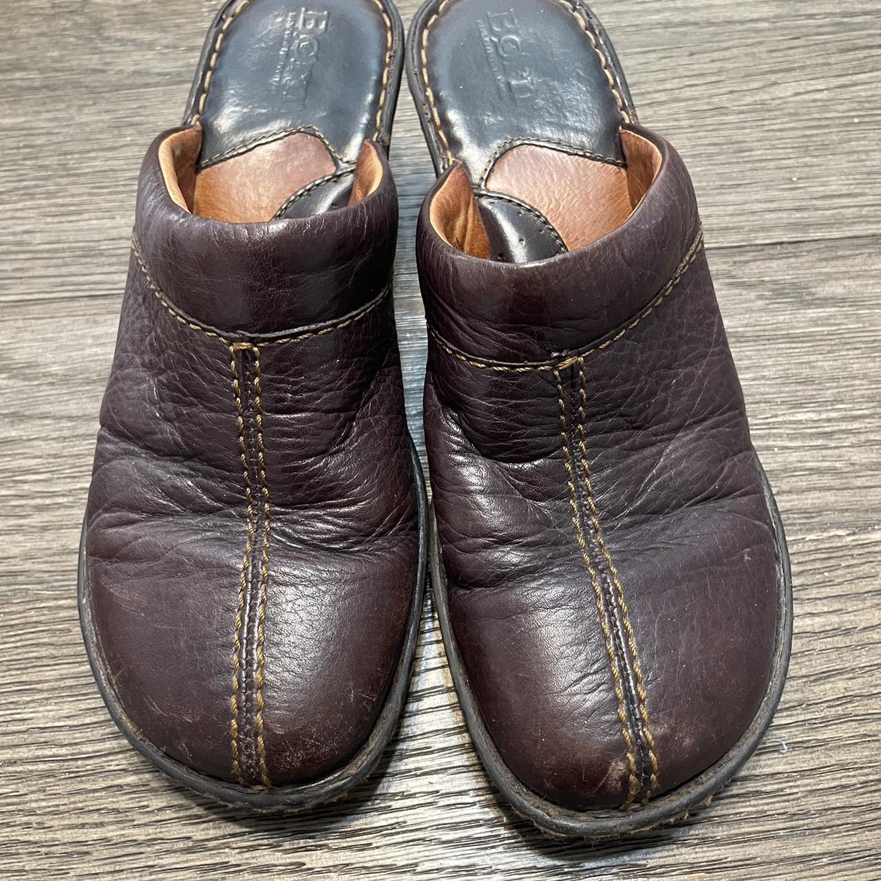 Born Clogs. Leather materials. Super comfortable. - Depop
