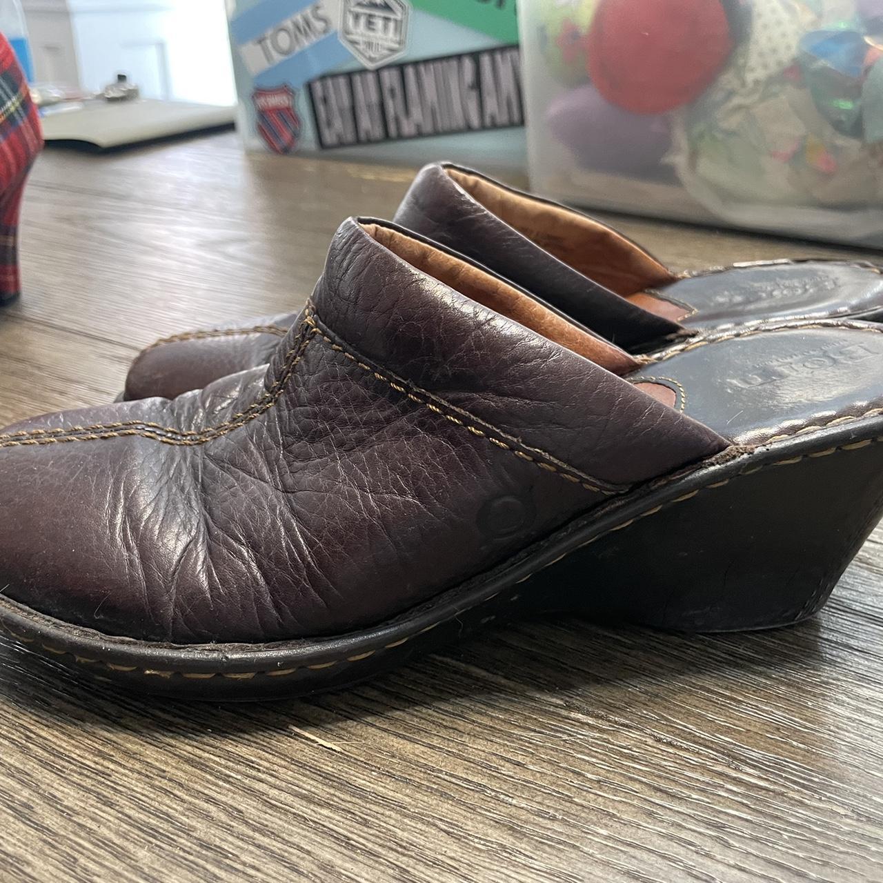 Born Clogs. Leather materials. Super comfortable. - Depop