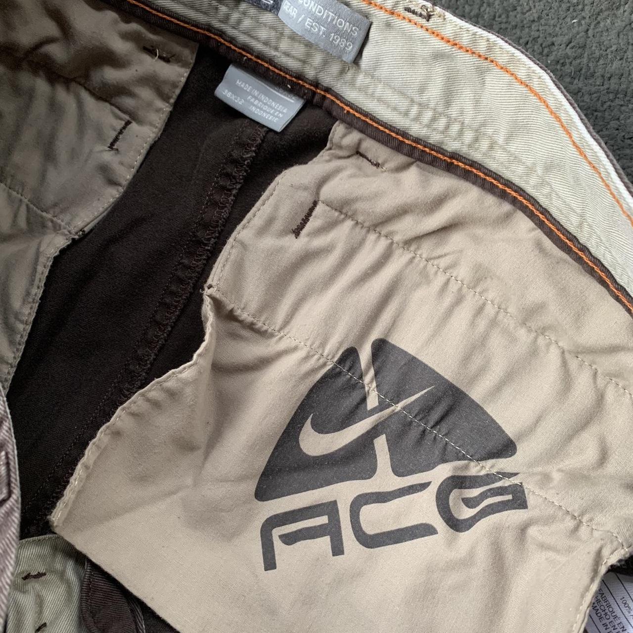 RARE Y2k Nike ACG Brown Cargo Pants 36x32 #nike #Y2k... | Depop