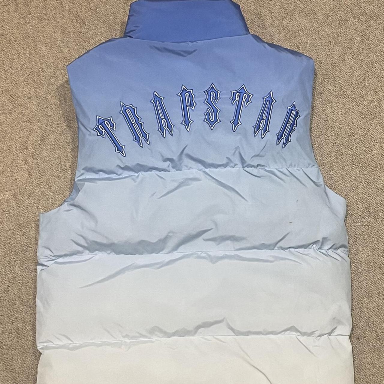 Medium sized trapstar irongate blue to white... - Depop
