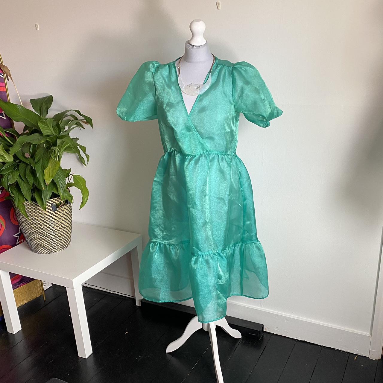 Monki Sheer dress Size S Transparent dress…... - Depop