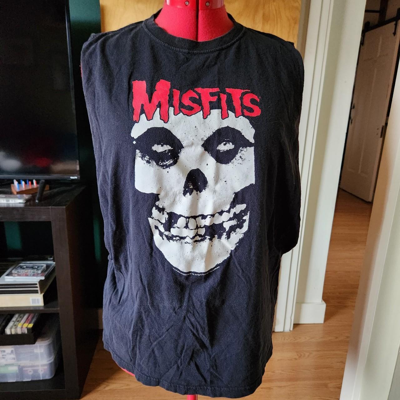 Misfits modified muscle T. Well loved and worn in,... - Depop