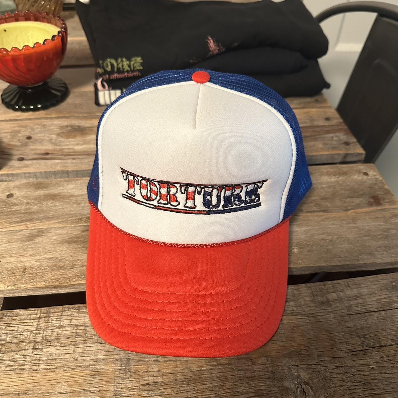 Torture trucker hat. Worn once or twice. Ships in a... - Depop