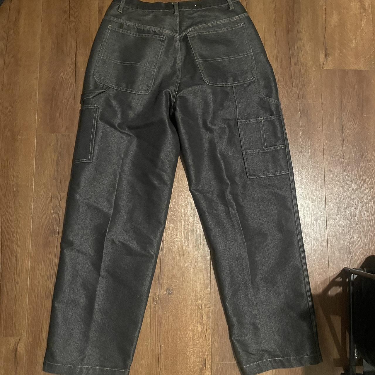OTB wide denim utility pants Size 30x32 In great... - Depop