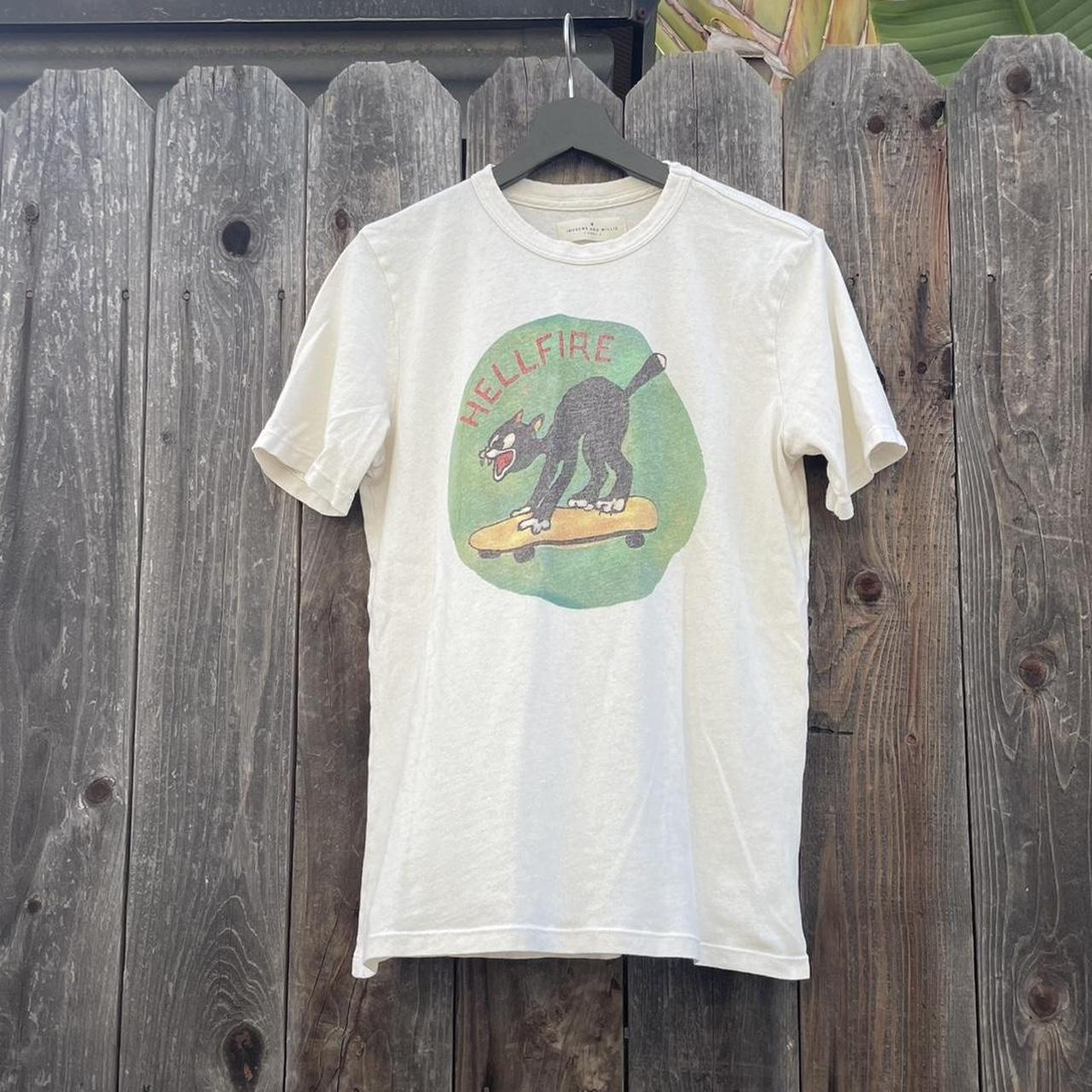 Imogene and Willie hellfire cat skating tee Size... | Depop