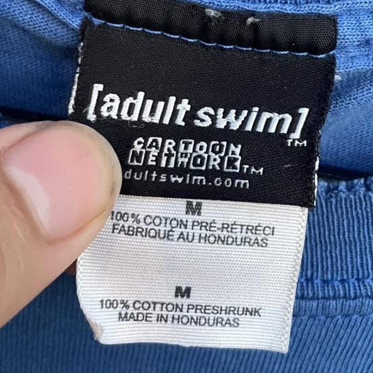 Aqua teen hunger force meatwad pixel tee blue Size... | Depop