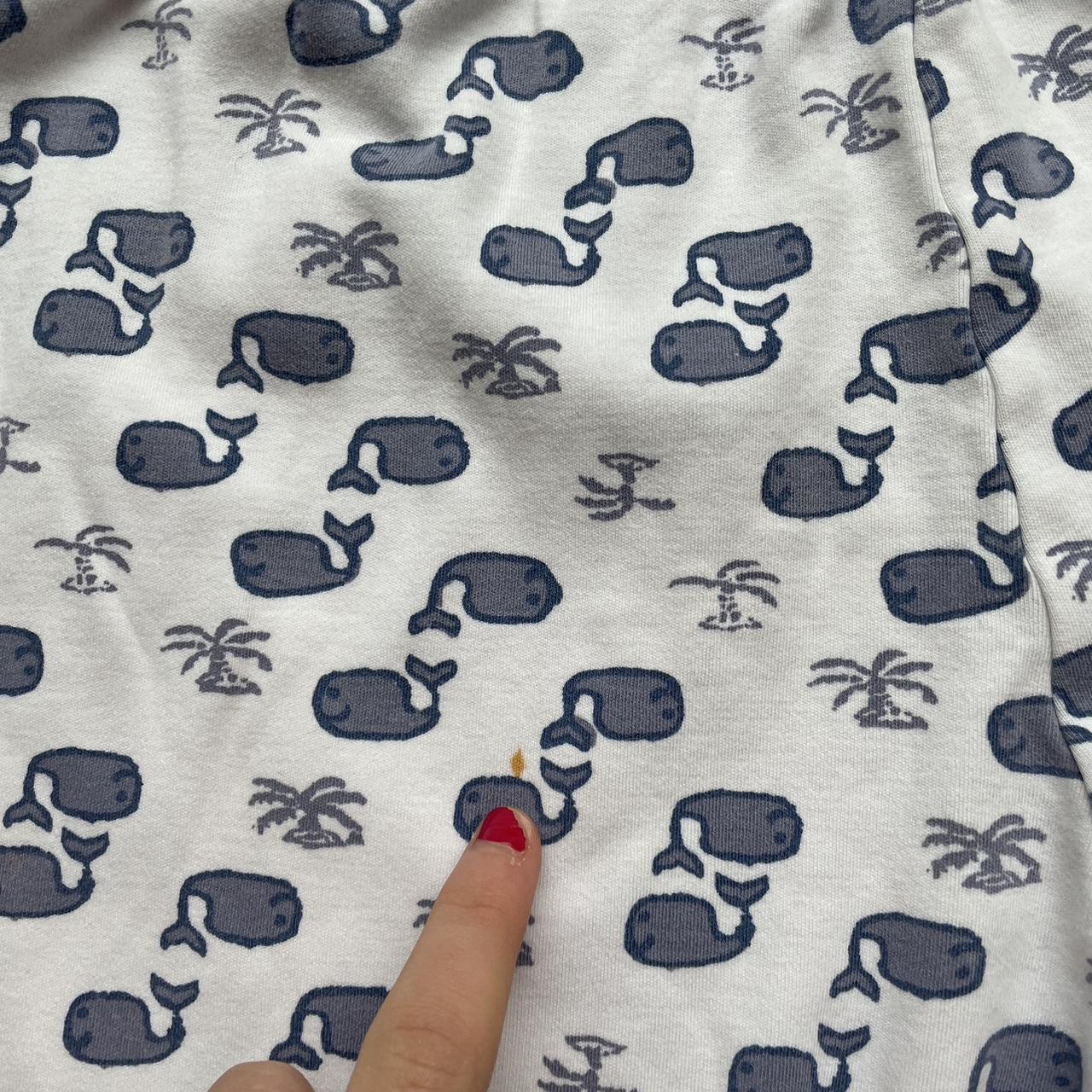 Roller Rabbit moby whale long sleeve pajamas size xs... - Depop