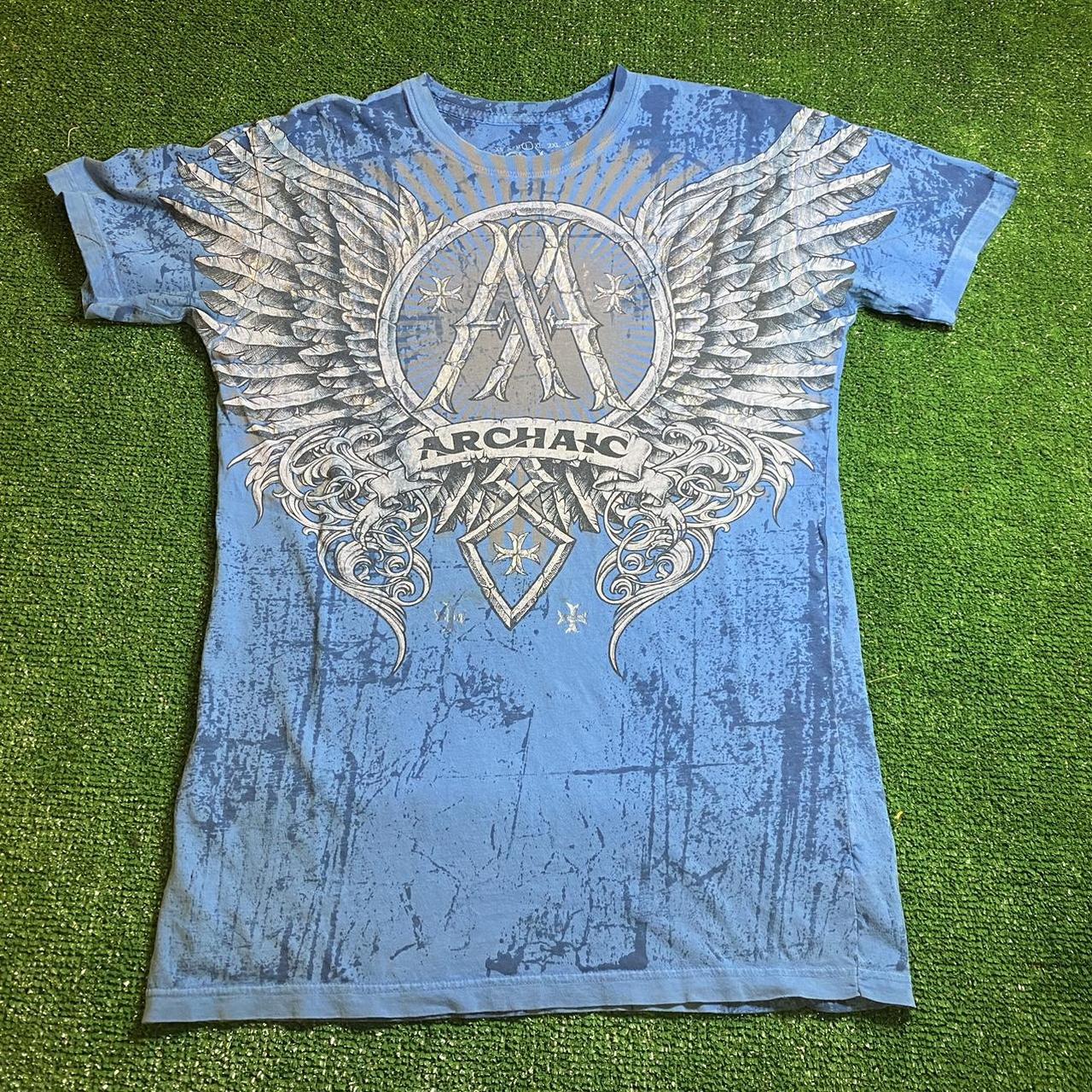 Vintage y2k Archaic By affliction tee💙 This is... - Depop