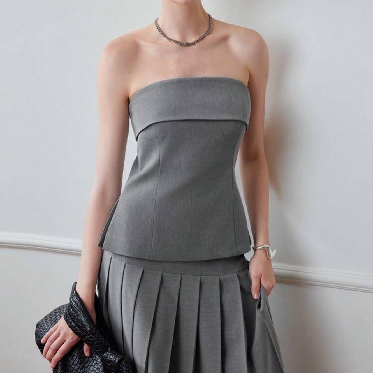 Brand NWT MOTF Grey tube top Aritzia dupe NOT... | Depop