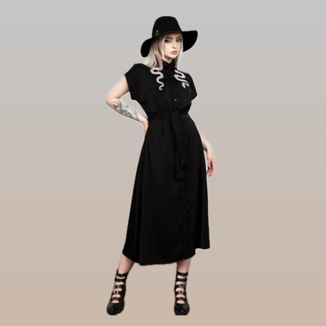 Disturbia Snake Embroidered Midi Dress. US 10. Can... - Depop