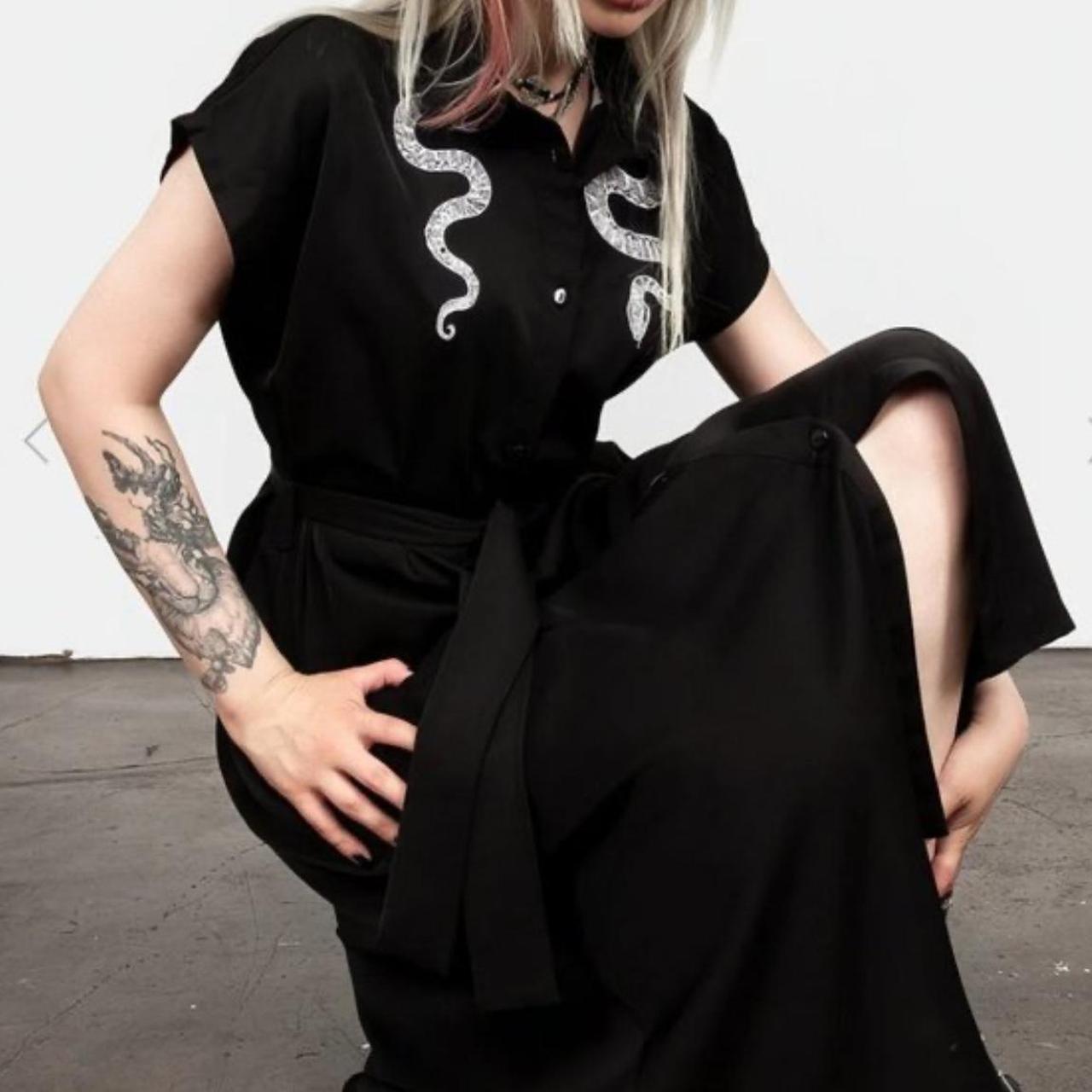 Disturbia Snake Embroidered Midi Dress. US 10. Can... - Depop