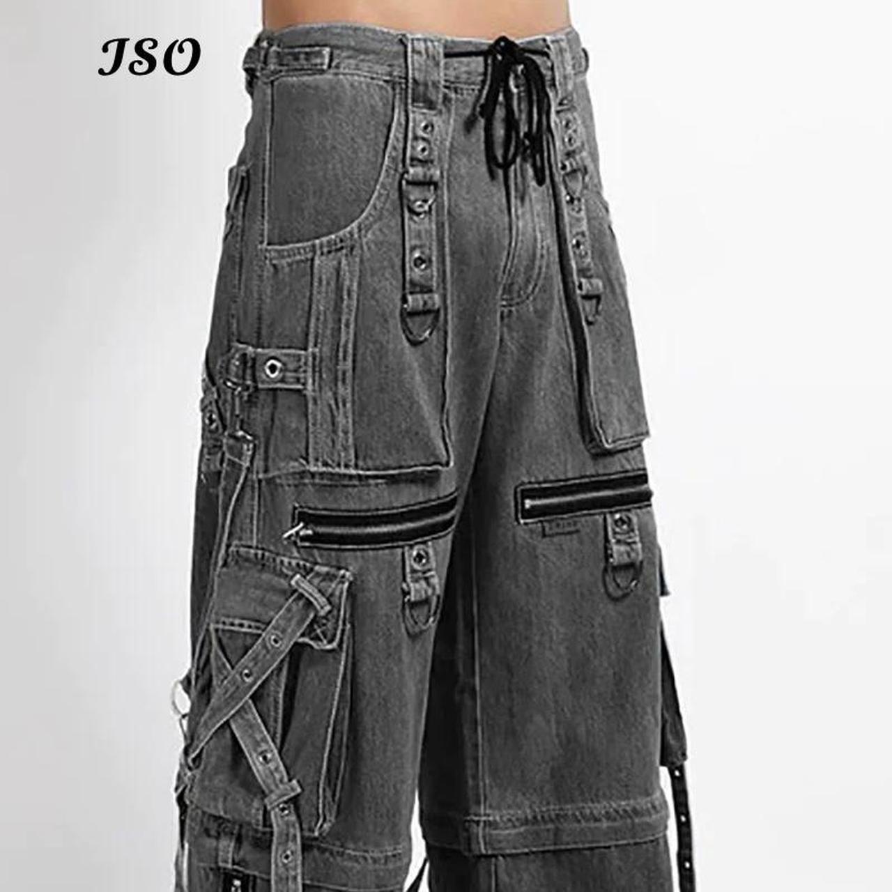 Tripp NYC Men's Black and Blue Jeans | Depop