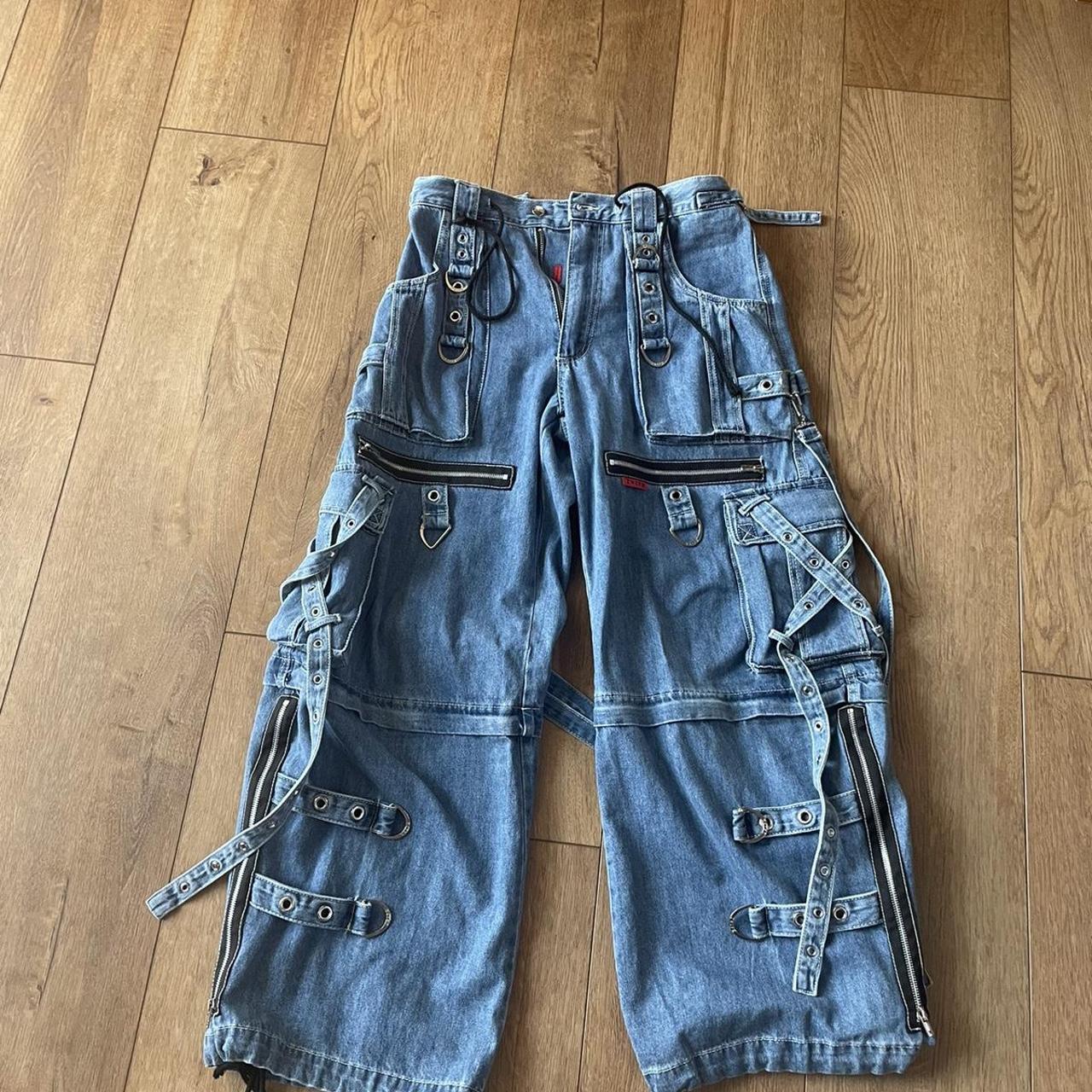 Tripp NYC Men's Black and Blue Jeans | Depop
