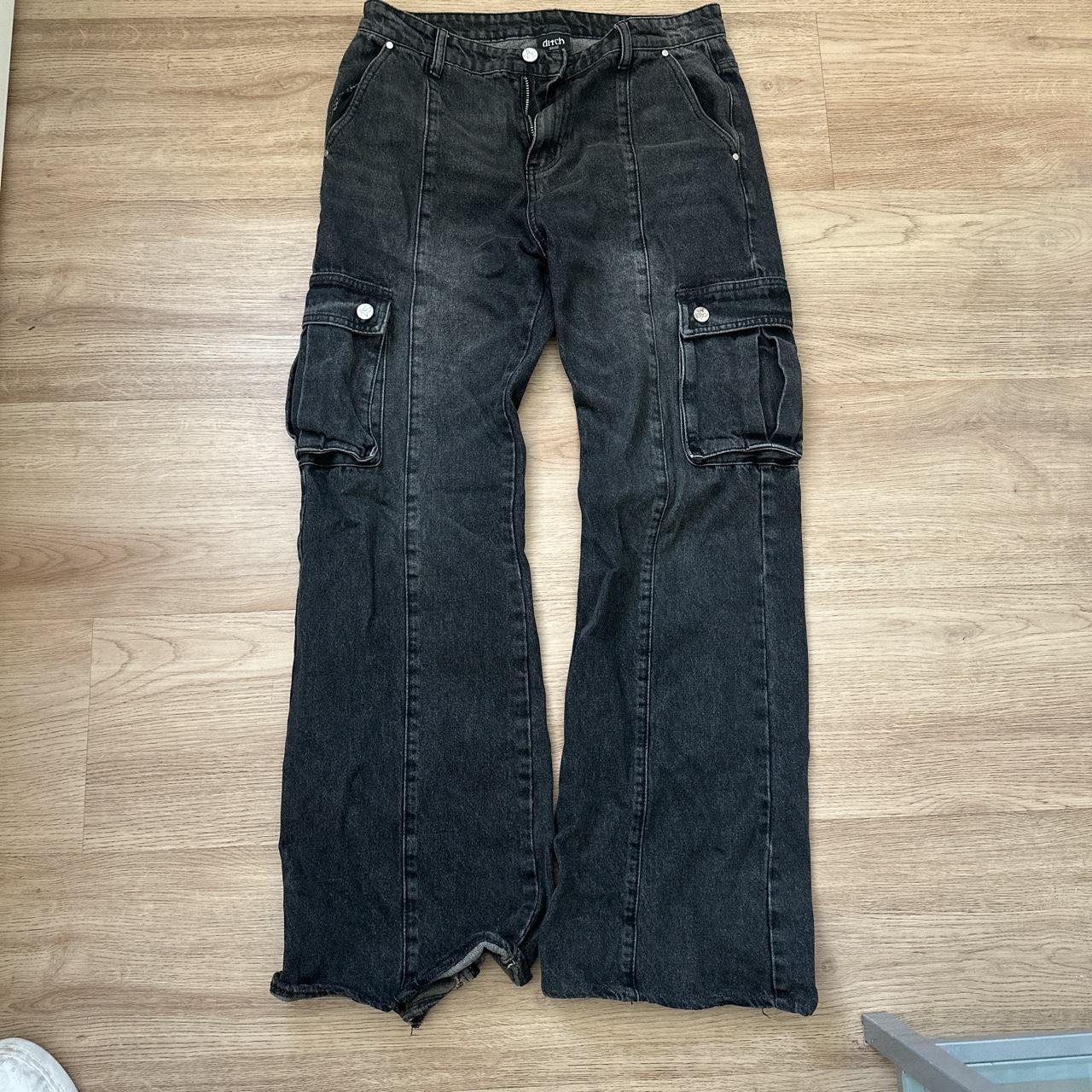 Ditch flared cargo jeans 32x32 - Depop